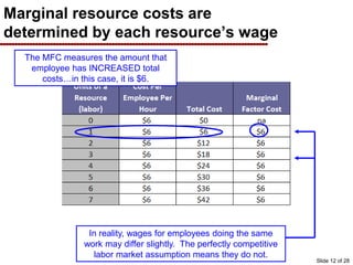 Wages and Employment in Perfect Competition | PPSX