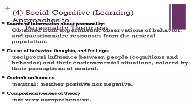 Module: Theory about personality of human | PDF