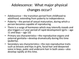 Module 12 adolescence | PPT