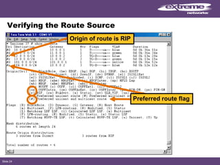 RIP Routing Information Protocol Extreme Networks | PPT