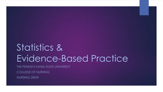 Module12_Statistics_and_Evidence -Based Practice.pptx