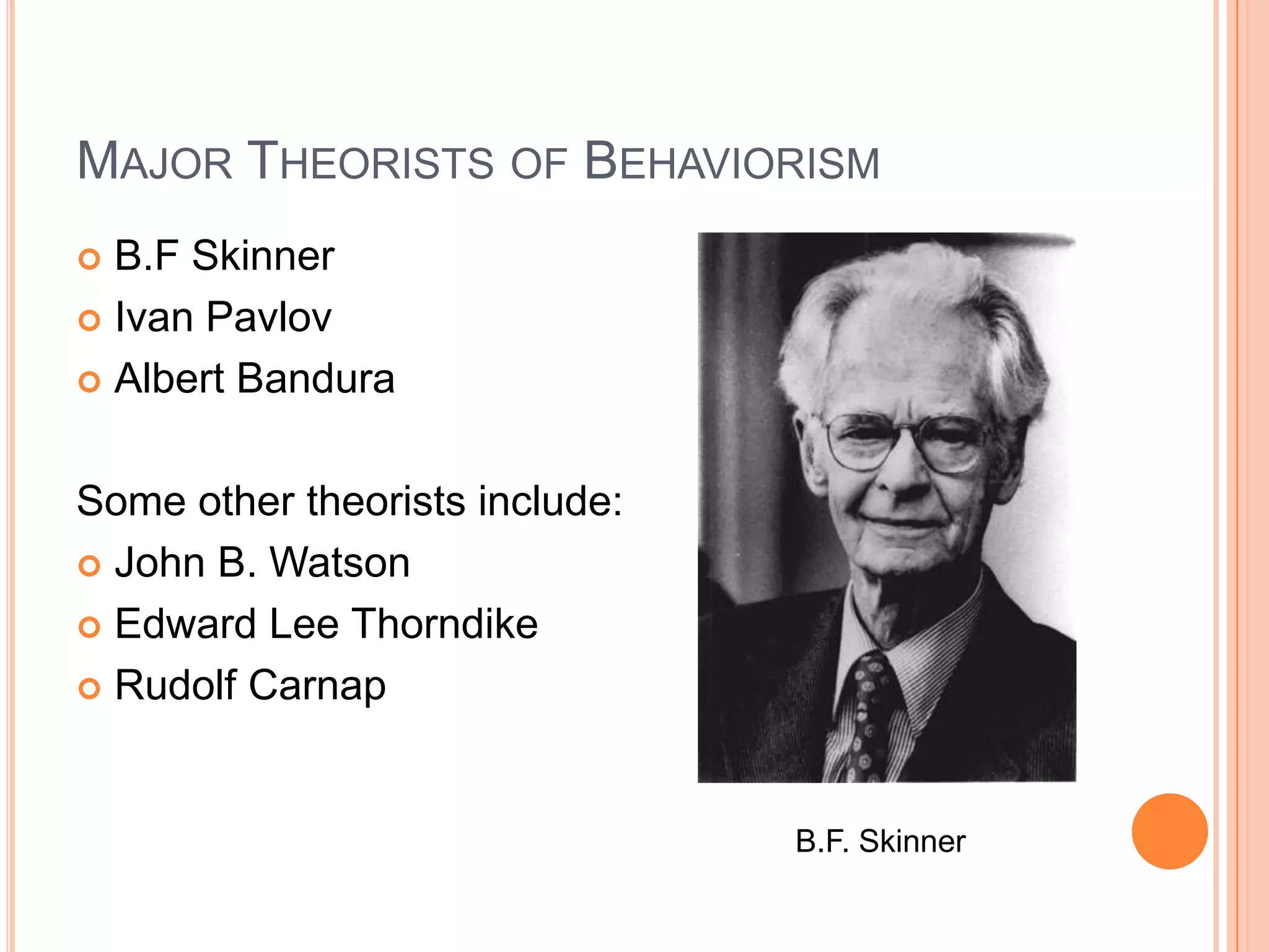 Behaviorist Learning Theory | PPTX | Science