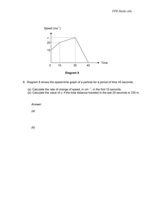 Module 13 Gradient And Area Under A Graph | PDF