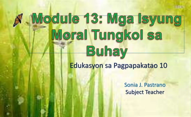 Module 13 EsP 10 | PPTX