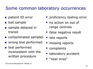 Module 13 Occurence Management David.ppt