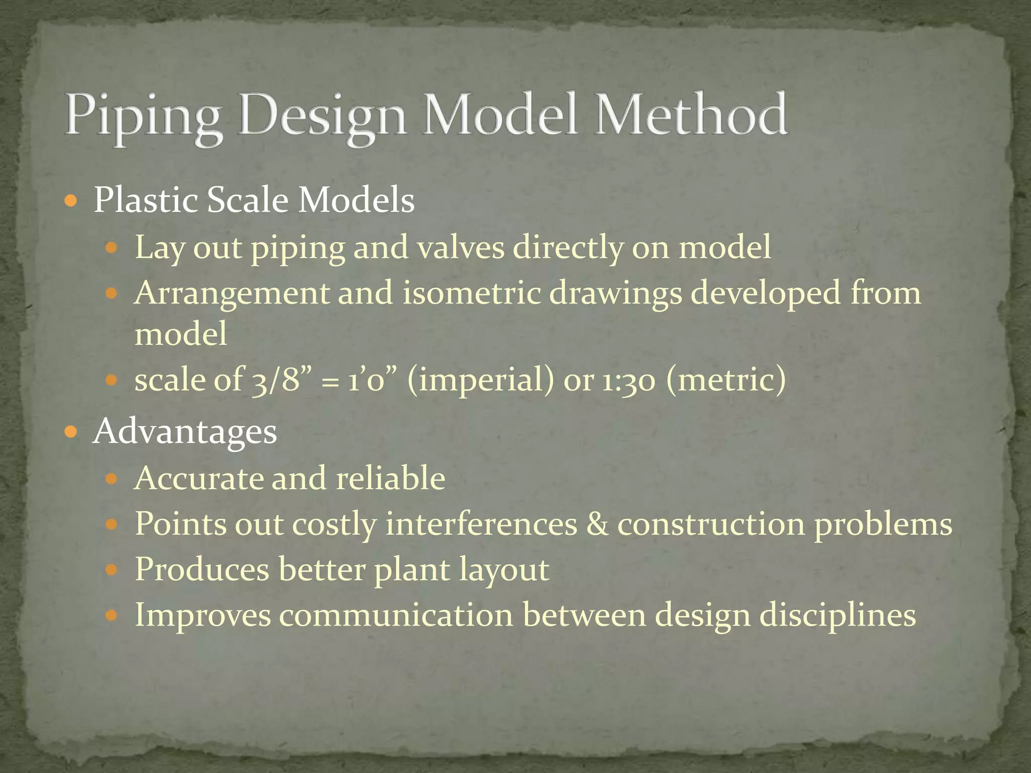 Module 13 plant piping design | PPTX