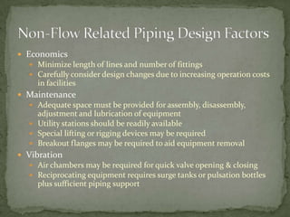 Module 13 plant piping design | PPTX