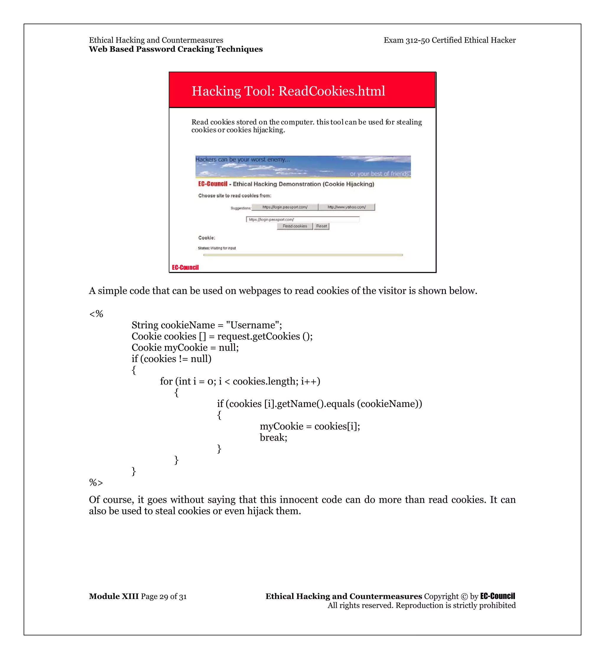 Module 13 (web based password cracking techniques) | PDF
