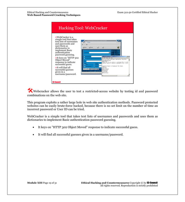 Module 13 (web based password cracking techniques) | PDF | Internet | Computing