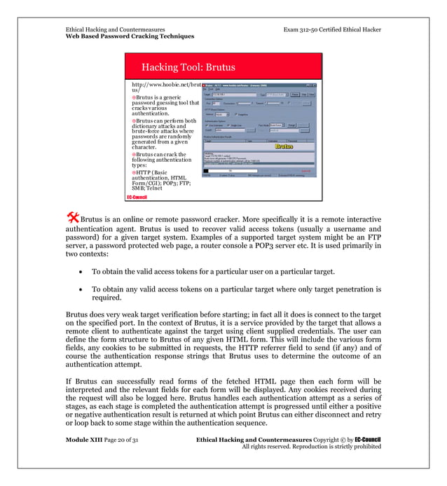 Module 13 (web based password cracking techniques) | PDF | Internet | Computing