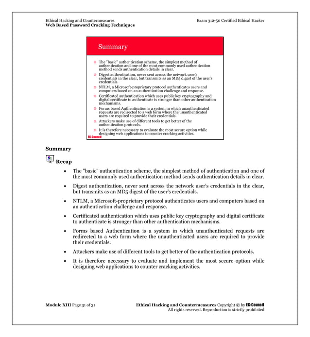 Module 13 (web based password cracking techniques) | PDF | Internet | Computing