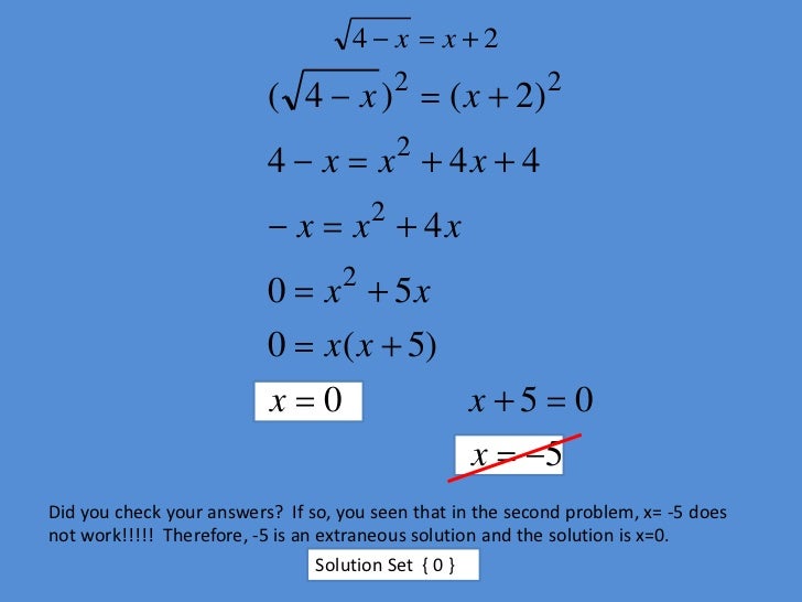 Module 14 lesson 4 solving radical equations