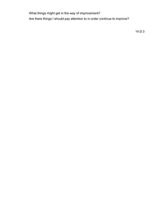 Module 14 managing me | PDF