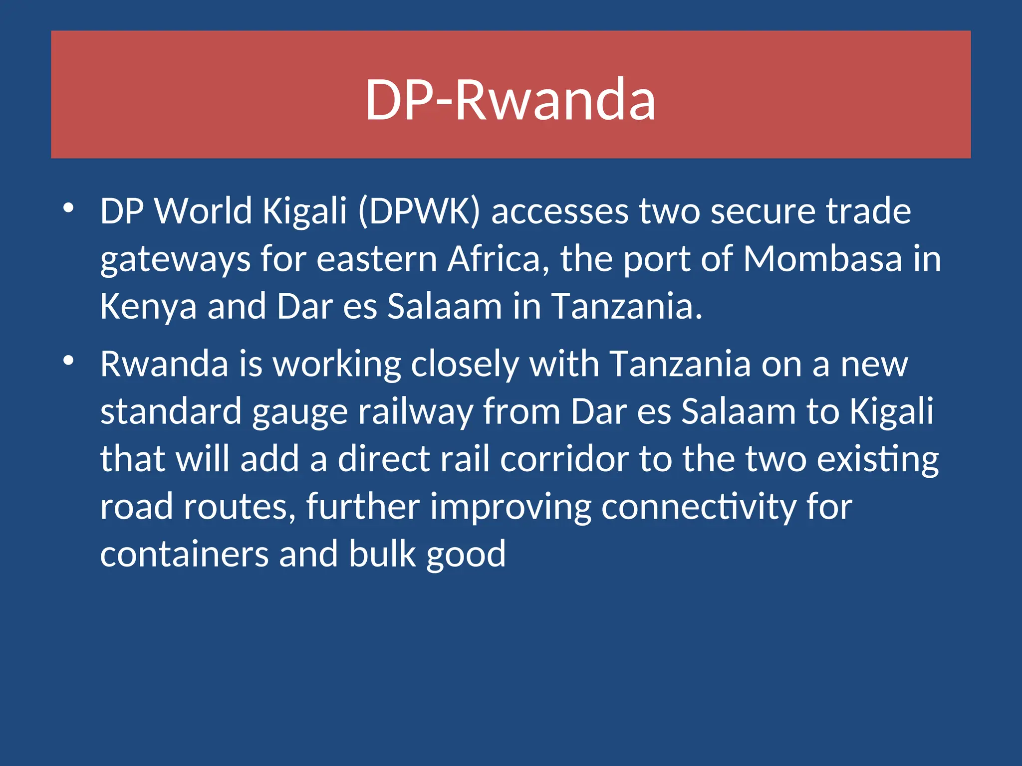 Module 14 Rwanda Dry Port. global supply chainppt | PPT