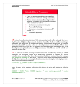 Module 14 (sql injection) | PDF