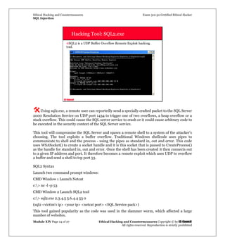 Module 14 (sql injection) | PDF
