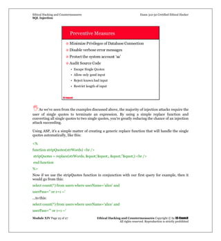 Module 14 (sql injection) | PDF