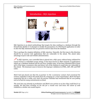 Module 14 (sql injection) | PDF