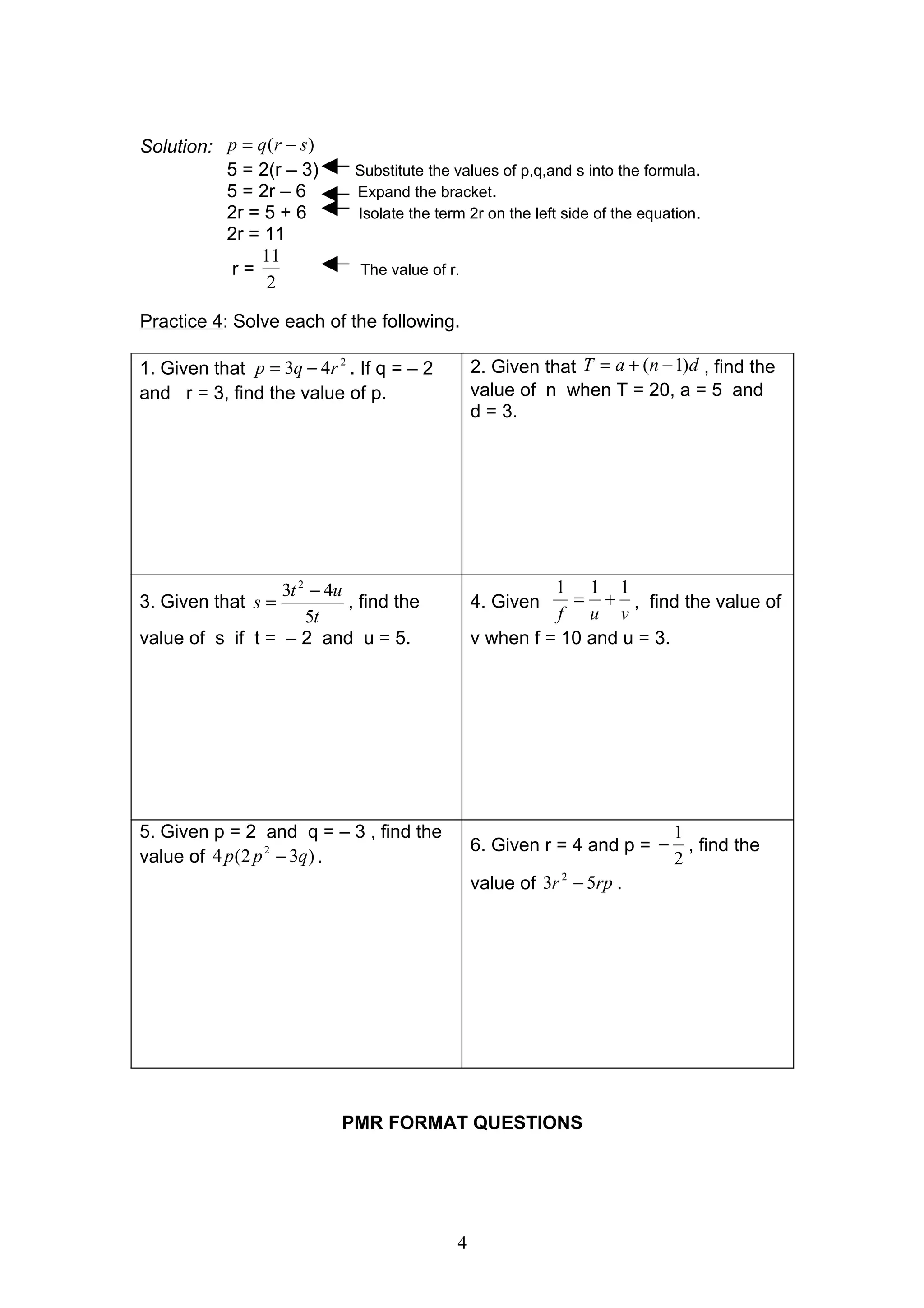 Module 15 Algebraic Formulae | PDF