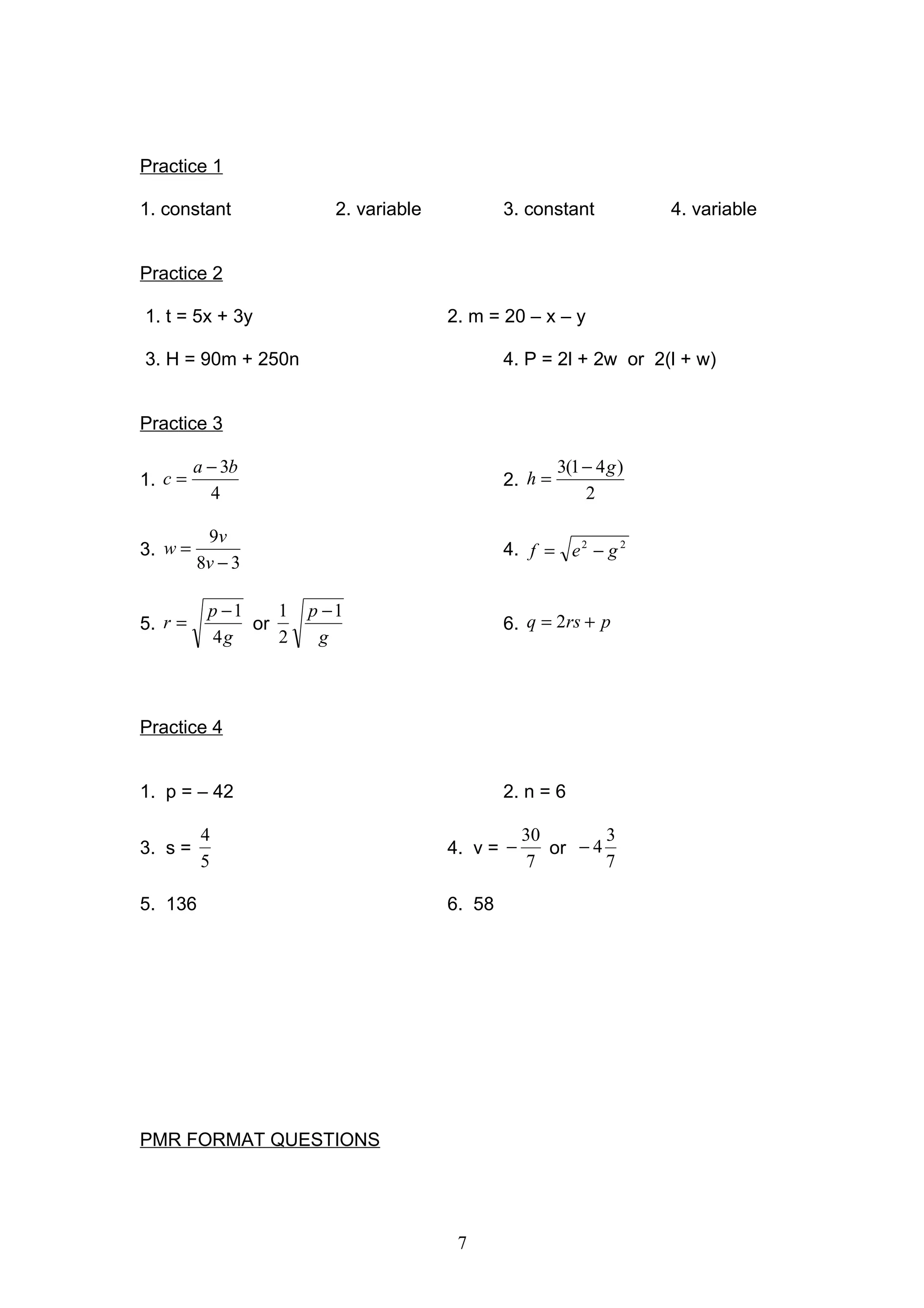 Module 15 Algebraic Formulae | PDF