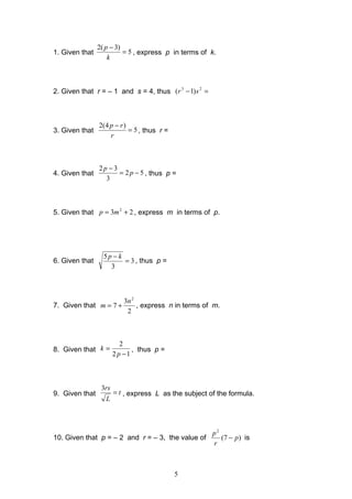 Module 15 Algebraic Formulae | PDF