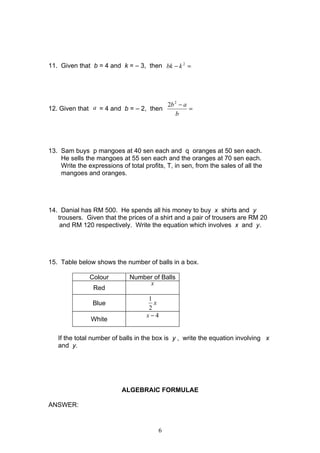 Module 15 Algebraic Formulae | PDF