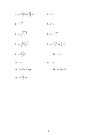 Module 15 Algebraic Formulae | PDF