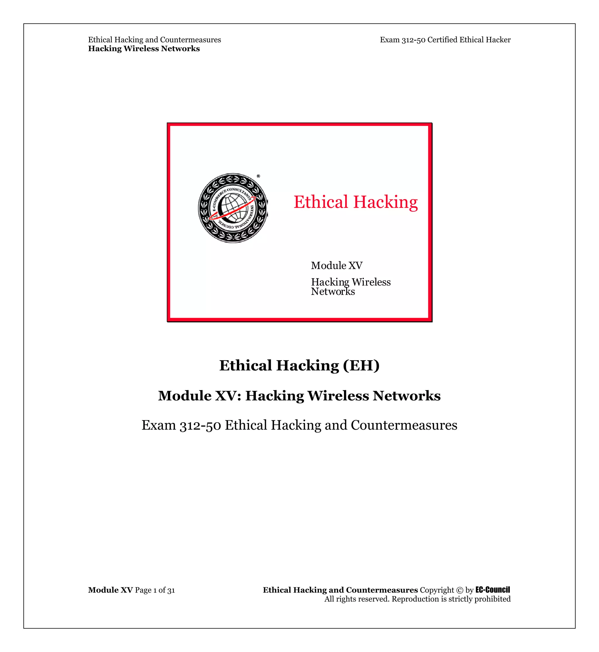 Module 15 (hacking wireless networks) | PDF