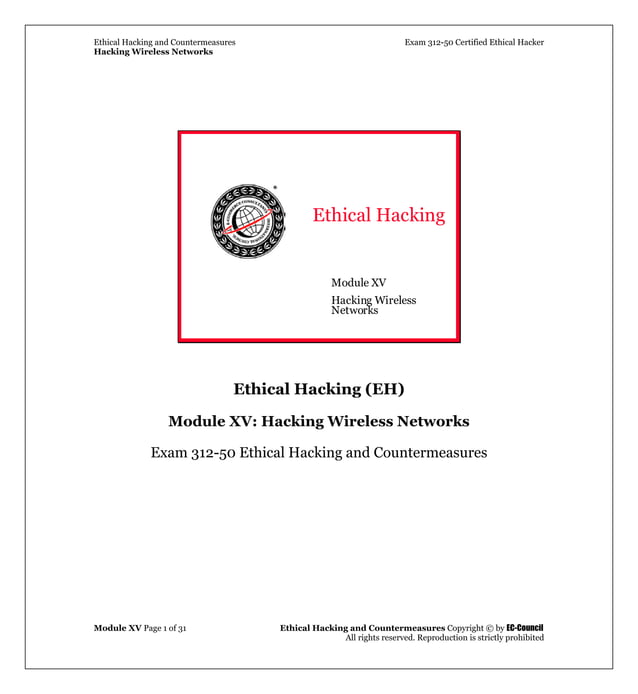 Module 15 (hacking wireless networks) | PDF