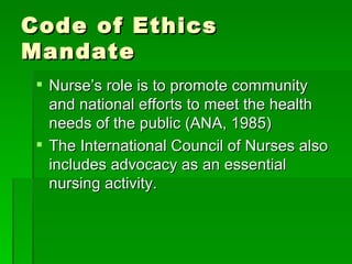 Advocacy and the APN | PPT