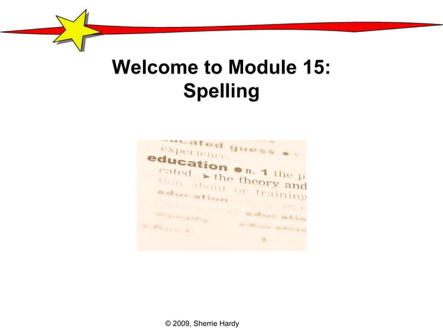 Module 15 Spelling | PPT