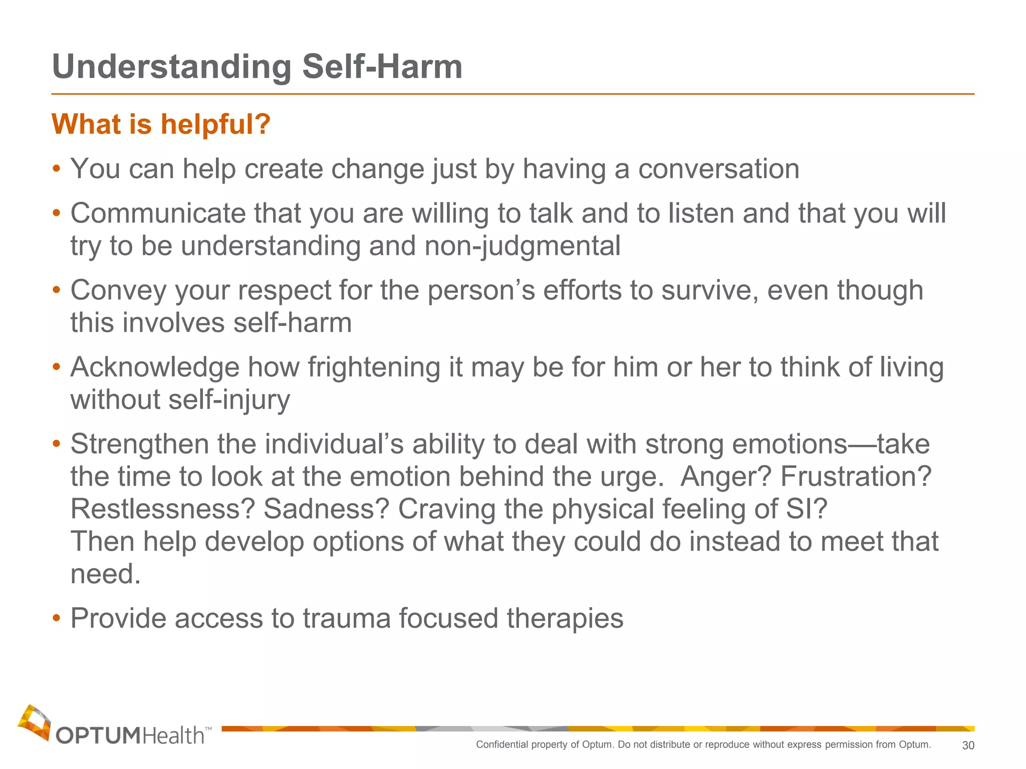 Trauma and Self Harm | PPT Trauma and Self Harm | PPT