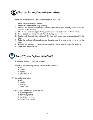 Module 15 waves carriers of energy | PDF