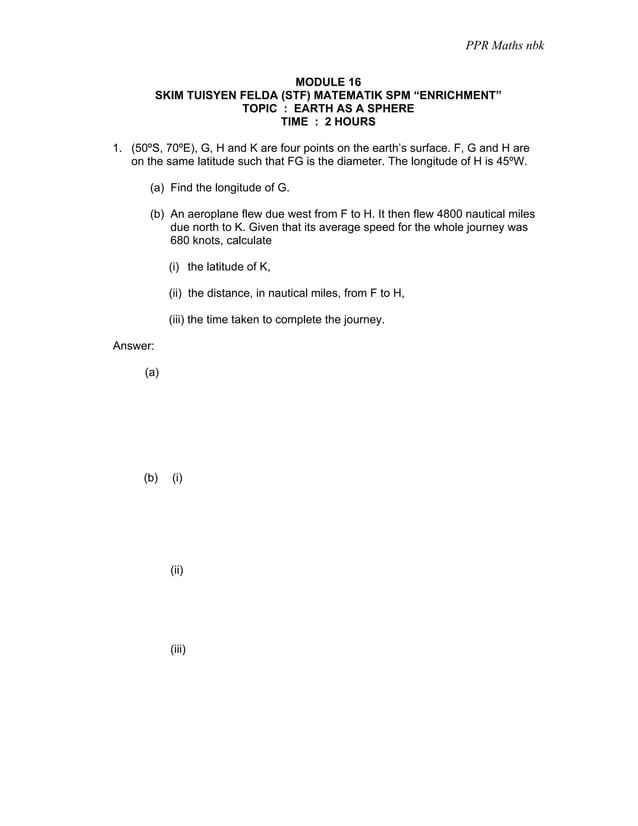 Module 16 Earth As A Sphere | PDF