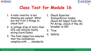 Testing and final inspection of a solar PV system | PPT