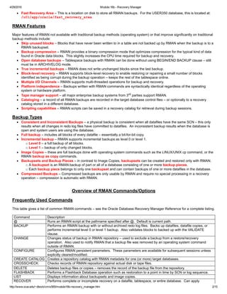 Module 16b recovery manager | PDF