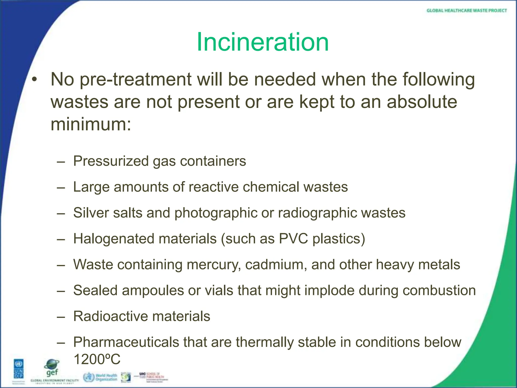 Module 16 Incineration of Healthcare Waste and the Stockholm Convention ...