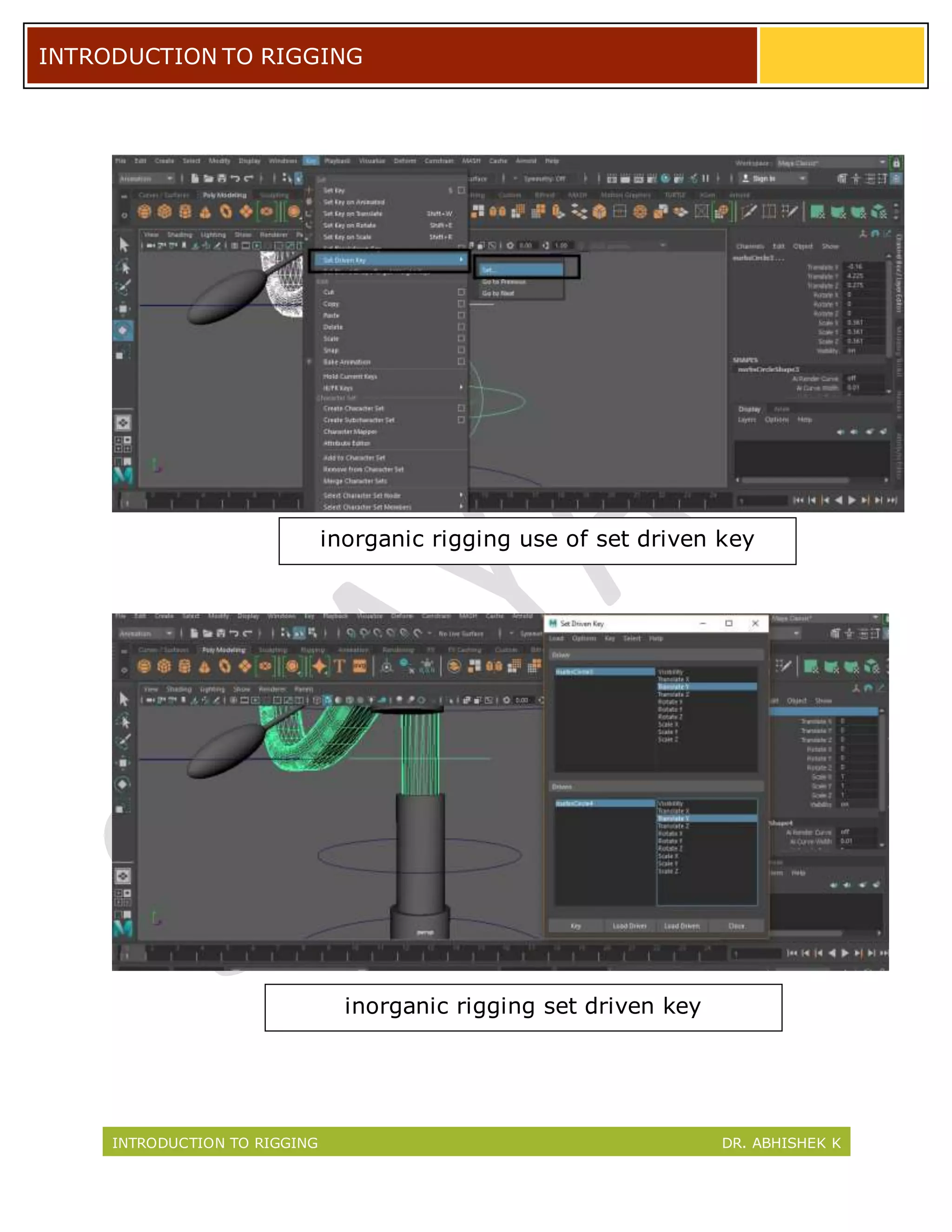 ¯Module 16 introduction to rigging and understanding inorganic rig setup e_text | DOCX