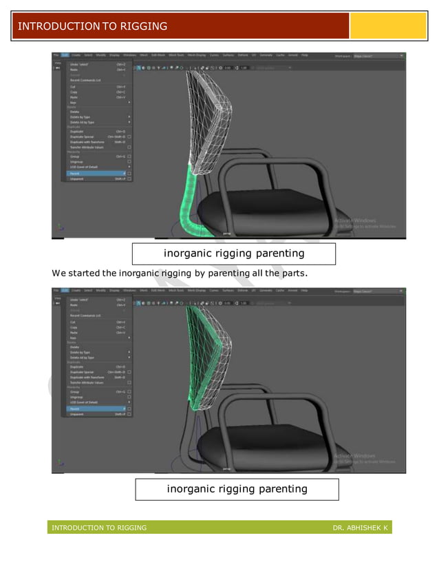 ¯Module 16 introduction to rigging and understanding inorganic rig setup e_text | DOCX ...