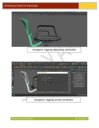 ¯Module 16 introduction to rigging and understanding inorganic rig ...