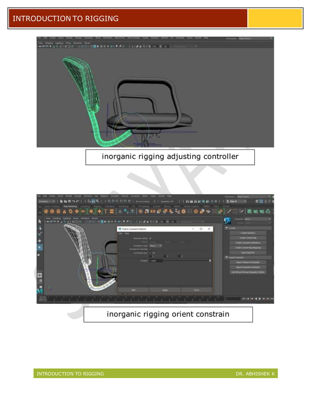 ¯Module 16 introduction to rigging and understanding inorganic rig setup e_text | DOCX ...