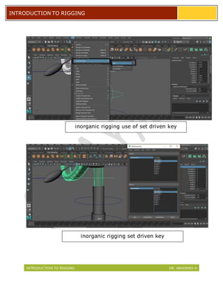 ¯Module 16 introduction to rigging and understanding inorganic rig setup e_text | DOCX
