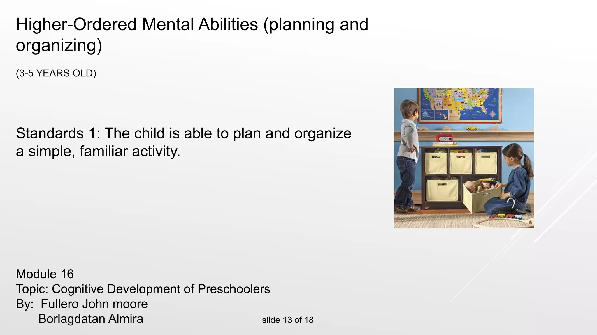 Cognitive Development of Pre-schoolers | PPTX