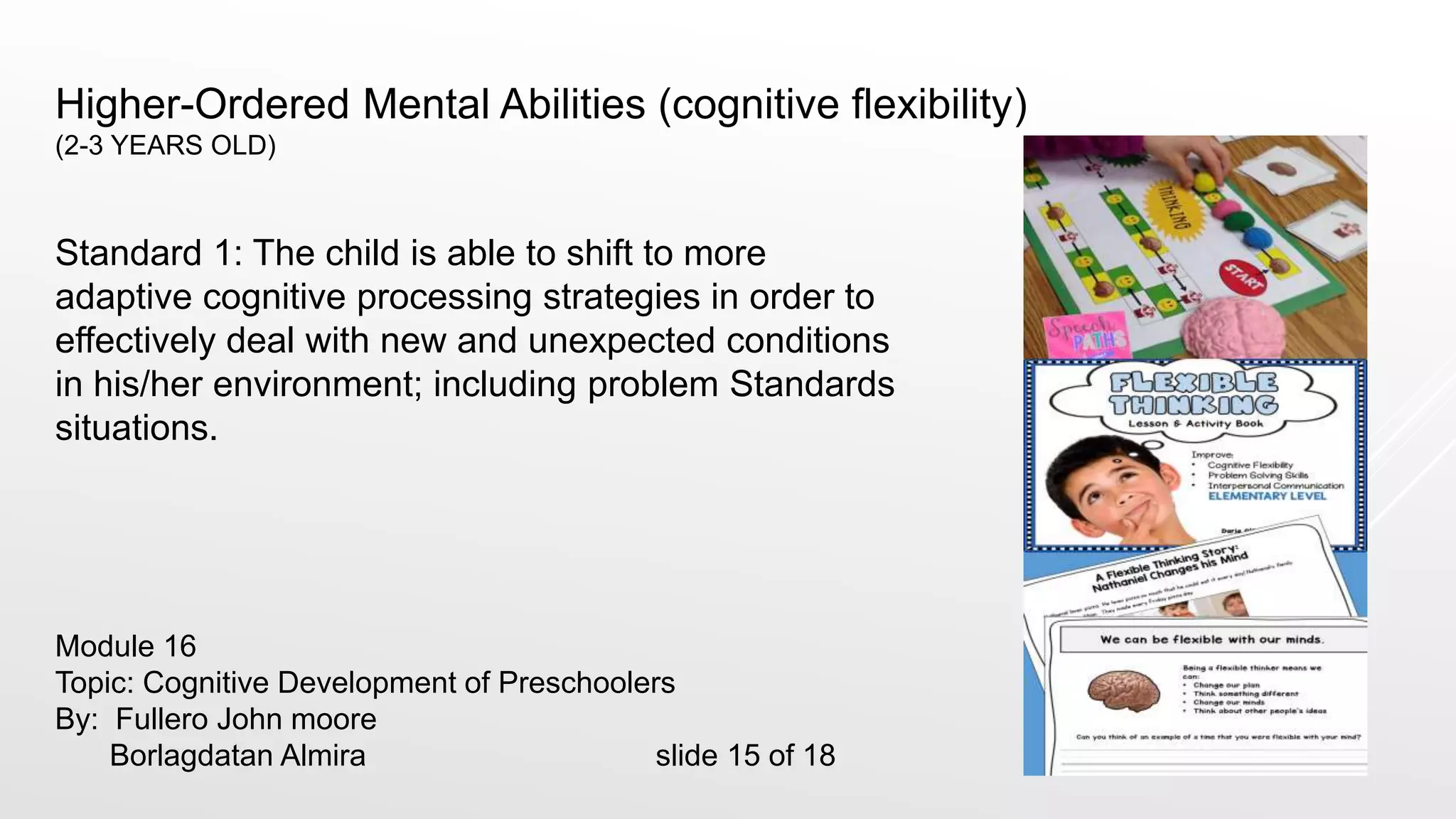 Cognitive Development of Pre-schoolers | PPTX