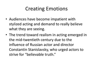 Module 17: How Actors Create Emotions And What We Can Learn From It | PPT