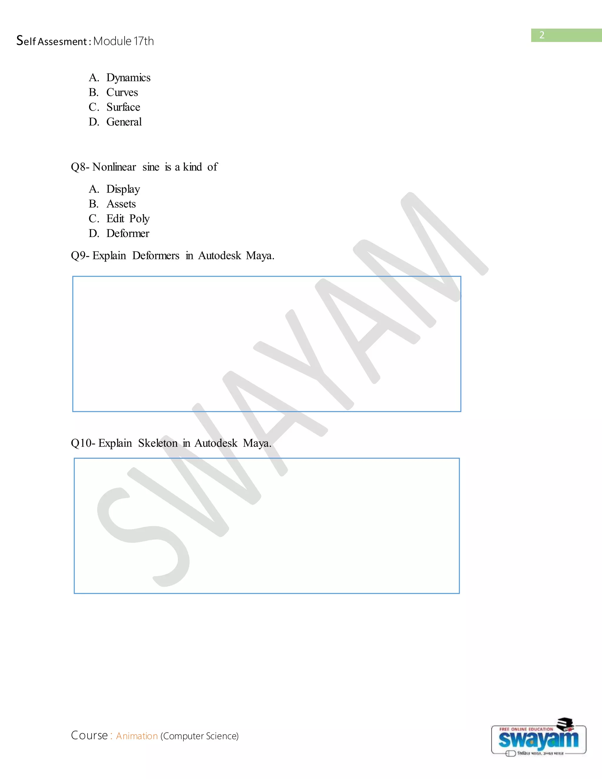 Module 17 tools of rigging and essentials required for rigging self assessment | DOCX