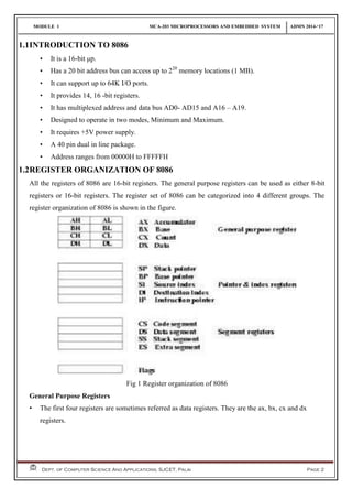 Module 1 8086 | PDF