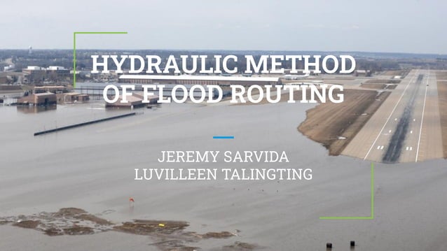 MODULE 19 - HYDRAULIC METHOD OF FLOOD ROUTING.pdf | Physics | Science
