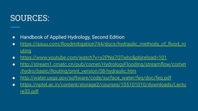 MODULE 19 - HYDRAULIC METHOD OF FLOOD ROUTING.pdf | Physics | Science