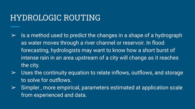 MODULE 19 - HYDRAULIC METHOD OF FLOOD ROUTING.pdf | Physics | Science